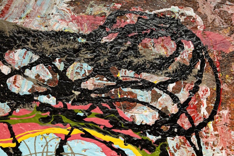 Dominic Pangborn Signed Untitled Abstract Expressionism Heart Paining ...