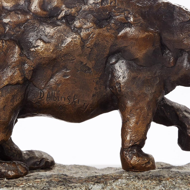 Dominik Albinski - Polish Modernist Man ANTEATER Bronze Expressionist ...