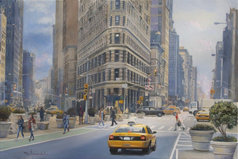 Dominique Amendola - Manhattan City Scene With The Flatiron Building ...