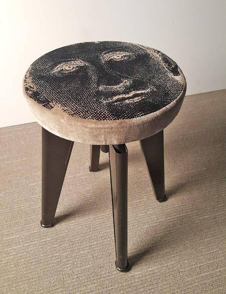 Dominique Clemenceau Stool by Andre Domin and Marcel Geneviere at 1stDibs