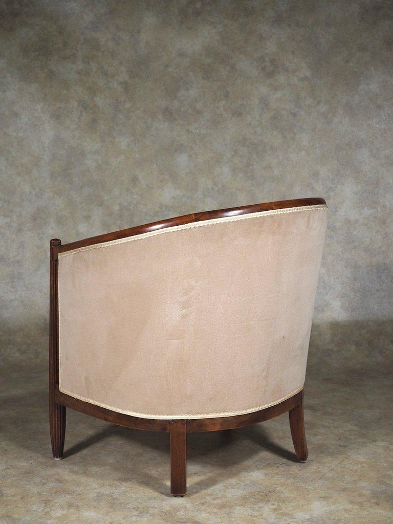 Dominique Single Round-Backed Club Chair For Sale at 1stDibs