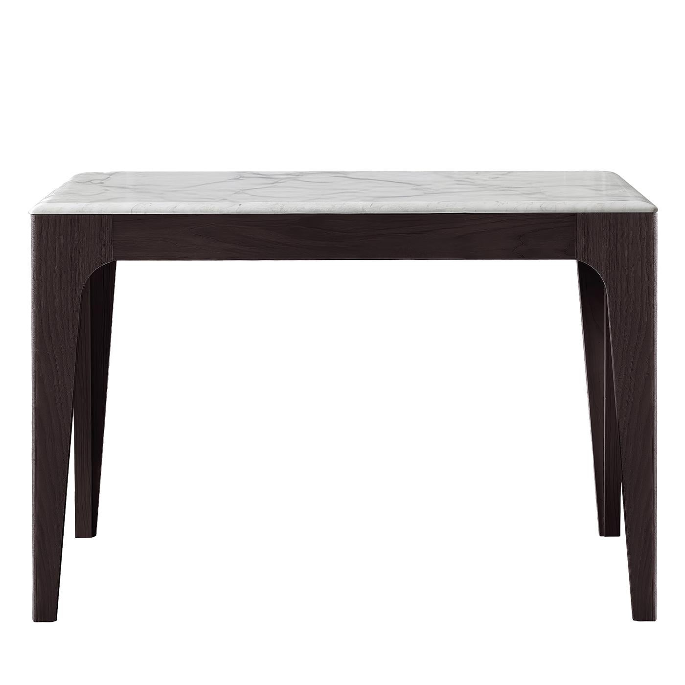 Domino Square Anthracite with Carrara Marble Top Dining Table For Sale ...