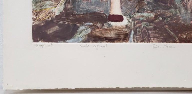 Don Dolan "Rosie Afraid" Monoprint, circa 1980 For Sale at 1stDibs