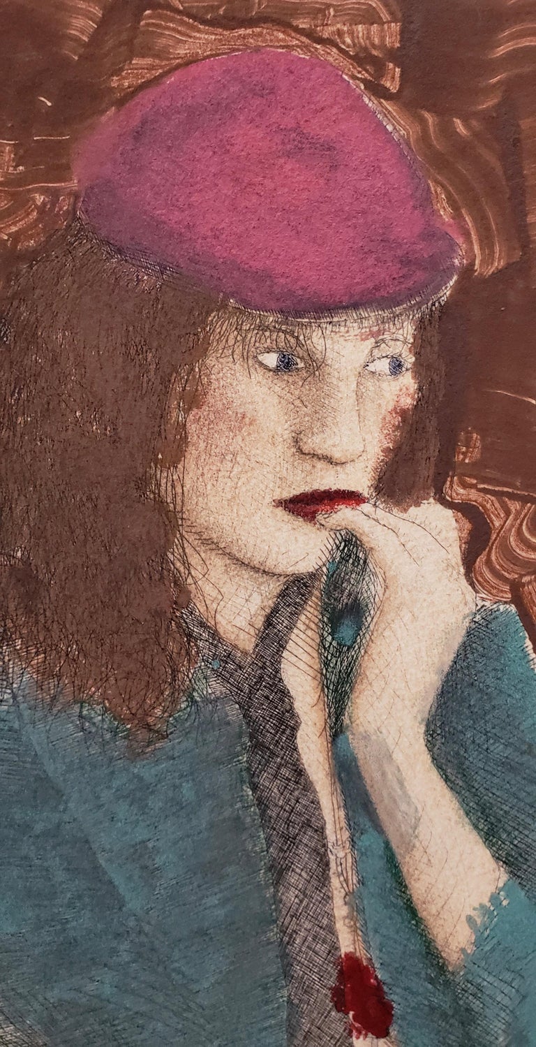 Don Dolan "Rosie Afraid" Monoprint, circa 1980 For Sale at 1stDibs