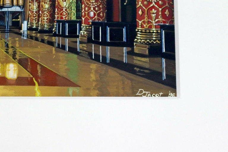 Don Jacot Lobby of the Fox Theatre Gouache Board Photo Realistic ...