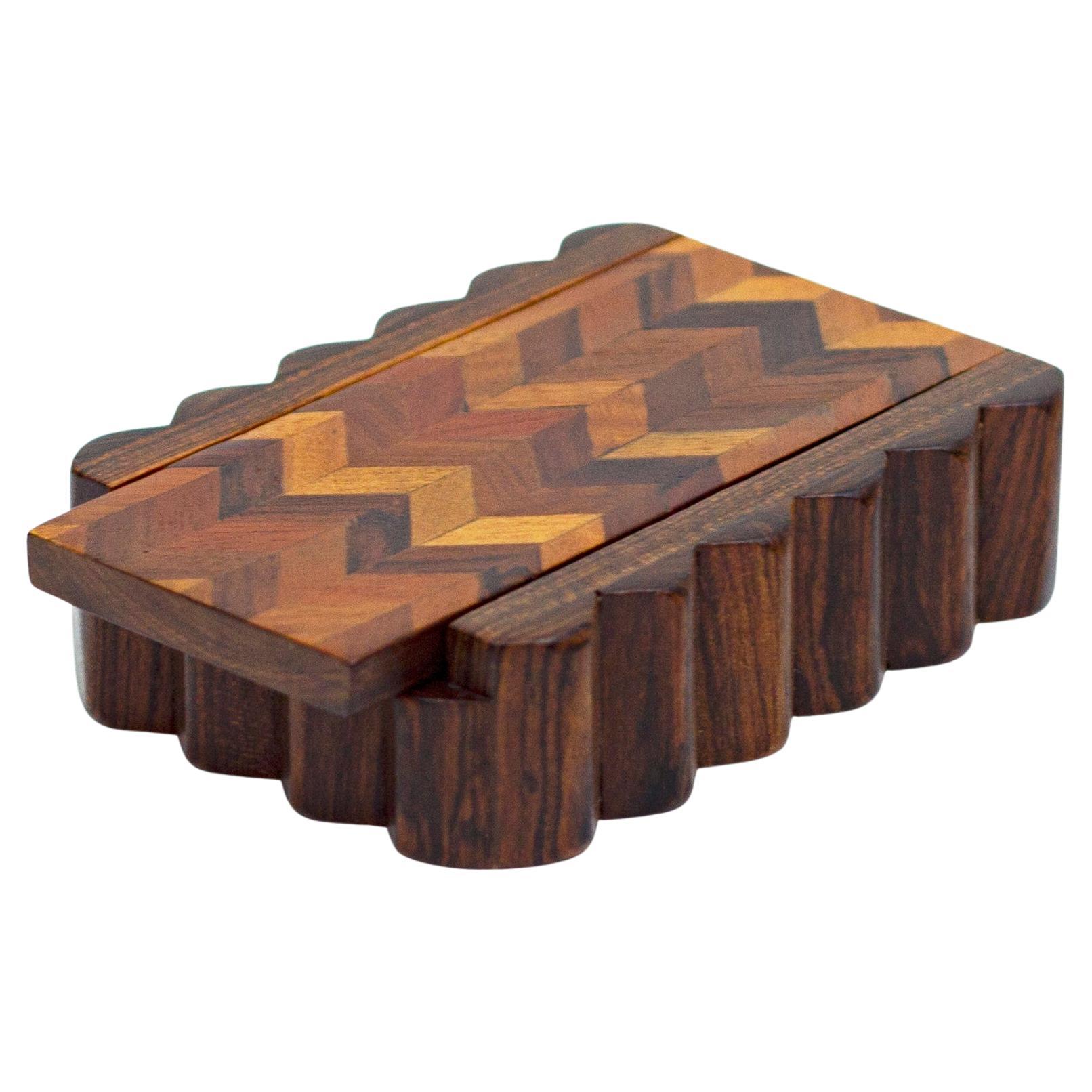Don Shoemaker Rosewood Lidded Box for Senal For Sale at 1stDibs