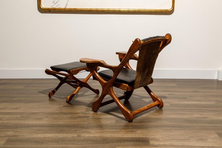 Don Shoemaker for Senal S.A. Cocobolo Rosewood Swinger Chair and ...