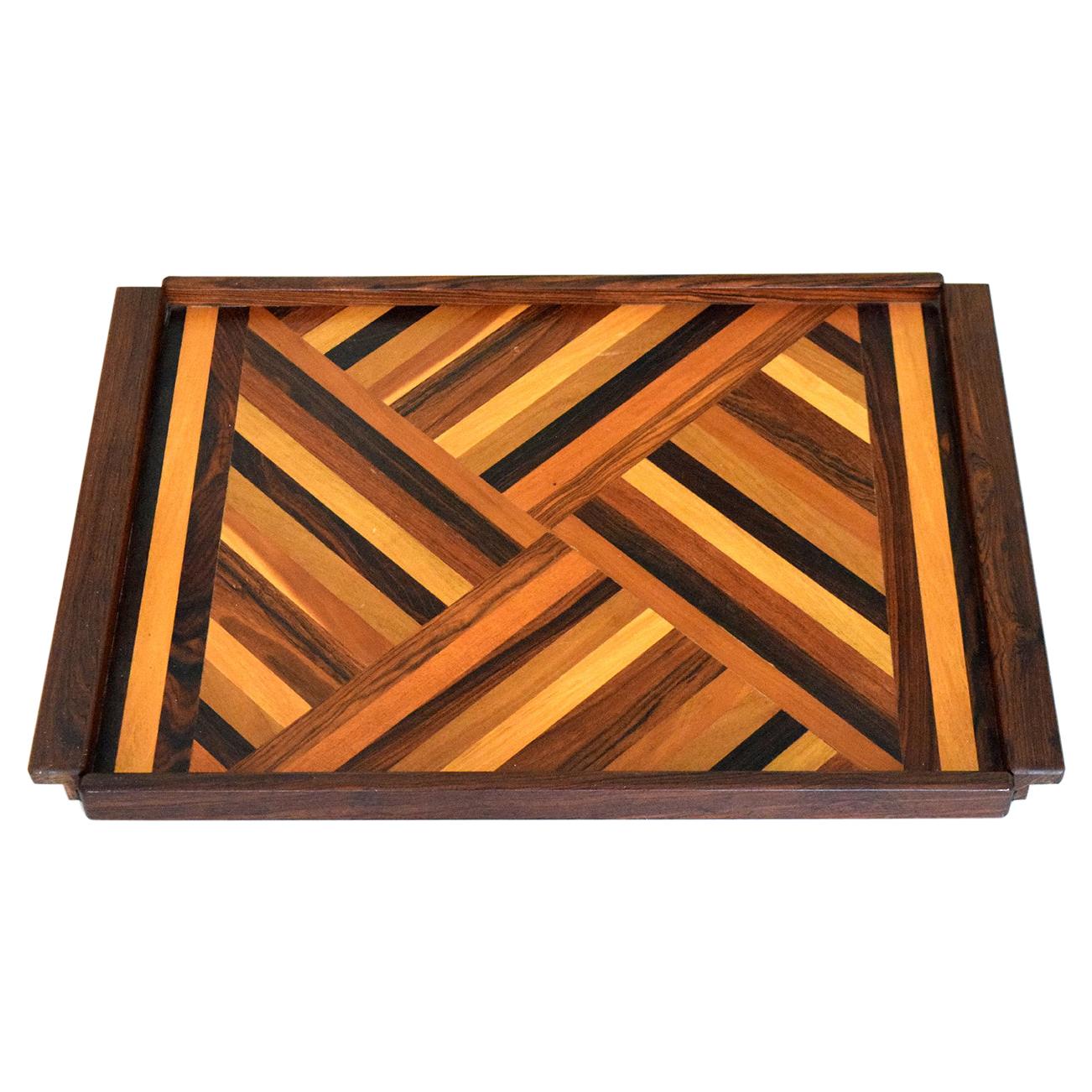 Don Shoemaker Marquetry Tray For Sale at 1stDibs