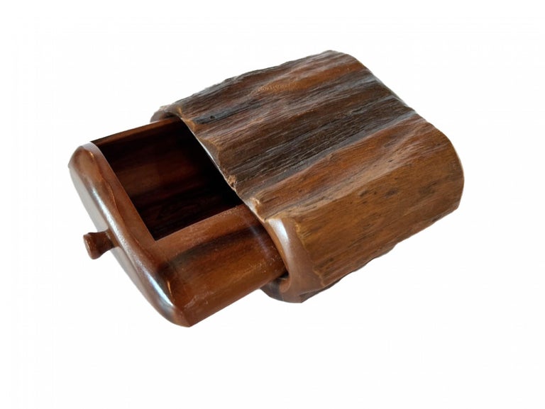 Don Shoemaker Midcentury Organic Jacaranda Wood Jewelry Box For Sale at ...