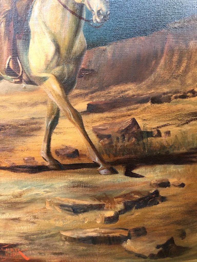 Don Stewart Keller - Cowboy on a Horse, Painting For Sale at 1stdibs