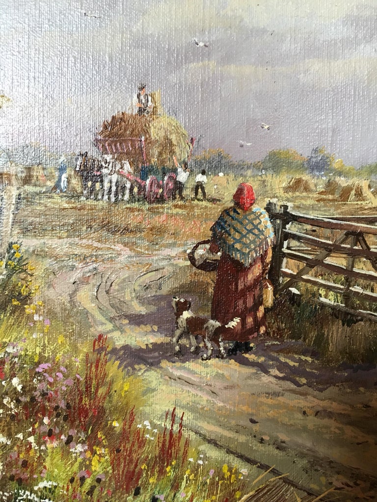 Don Vaughan - Foraging on a Walk, Impressionist Scene of an English ...