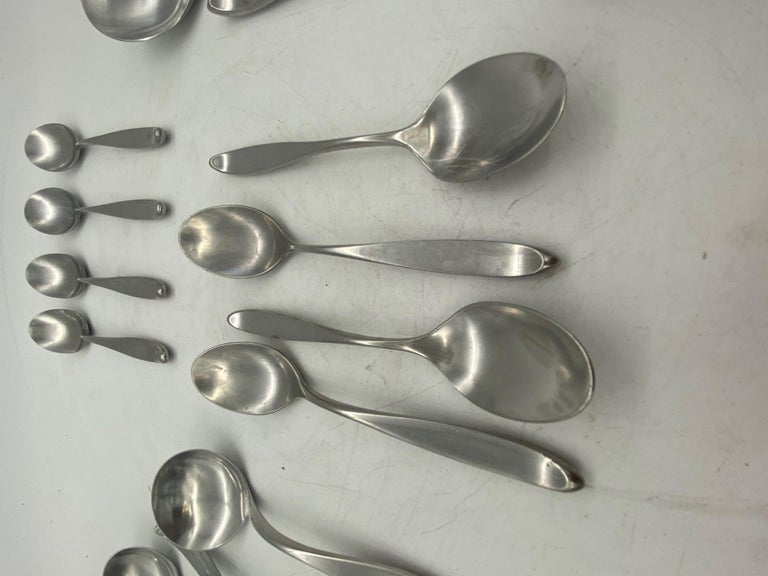 Don Wallace for Lauffer Design 2 Stainless Steel Set of 40 For Sale at ...