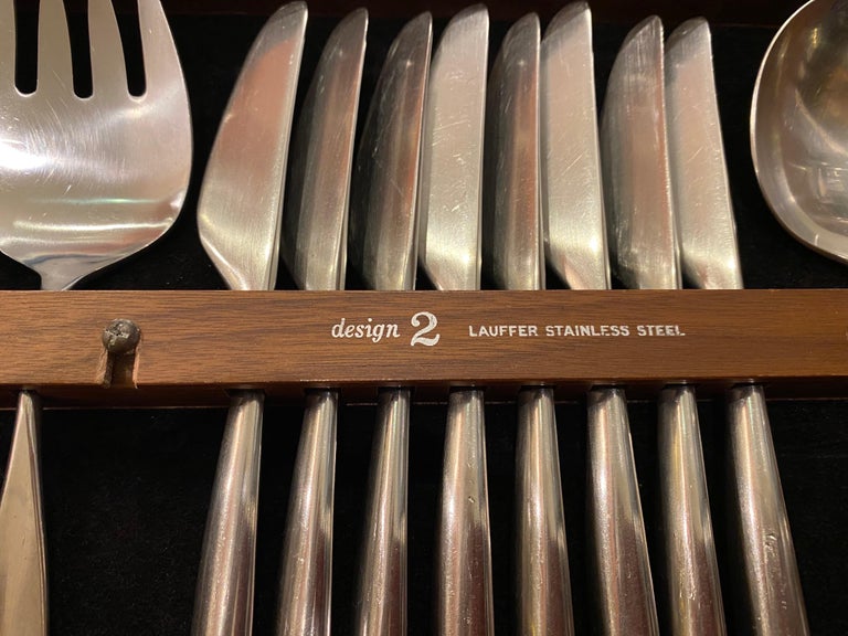 Don Wallance for Lauffer Design 2 Cutlery Set in Original Box For Sale ...