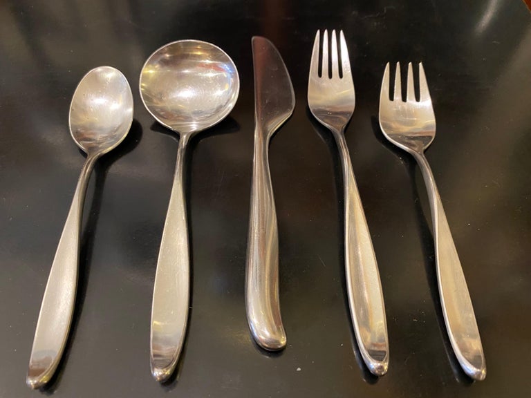 Don Wallance for Lauffer Design 2 Flatware Set in Original Box at 1stDibs