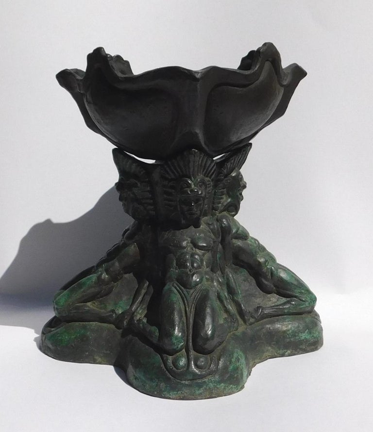 Donal Hord Bronze Sculpture, 1926, “Kneeling Indians” For Sale at 1stDibs