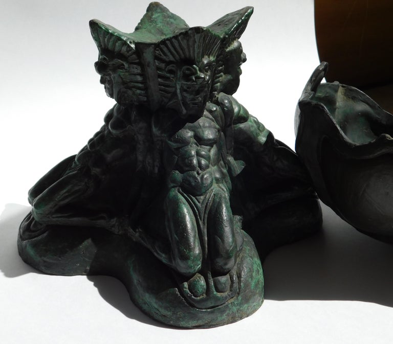 Donal Hord Bronze Sculpture, 1926, “Kneeling Indians” For Sale at 1stDibs