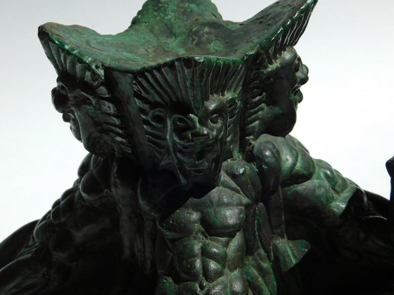 Donal Hord Bronze Sculpture, 1926, “Kneeling Indians” For Sale at 1stDibs