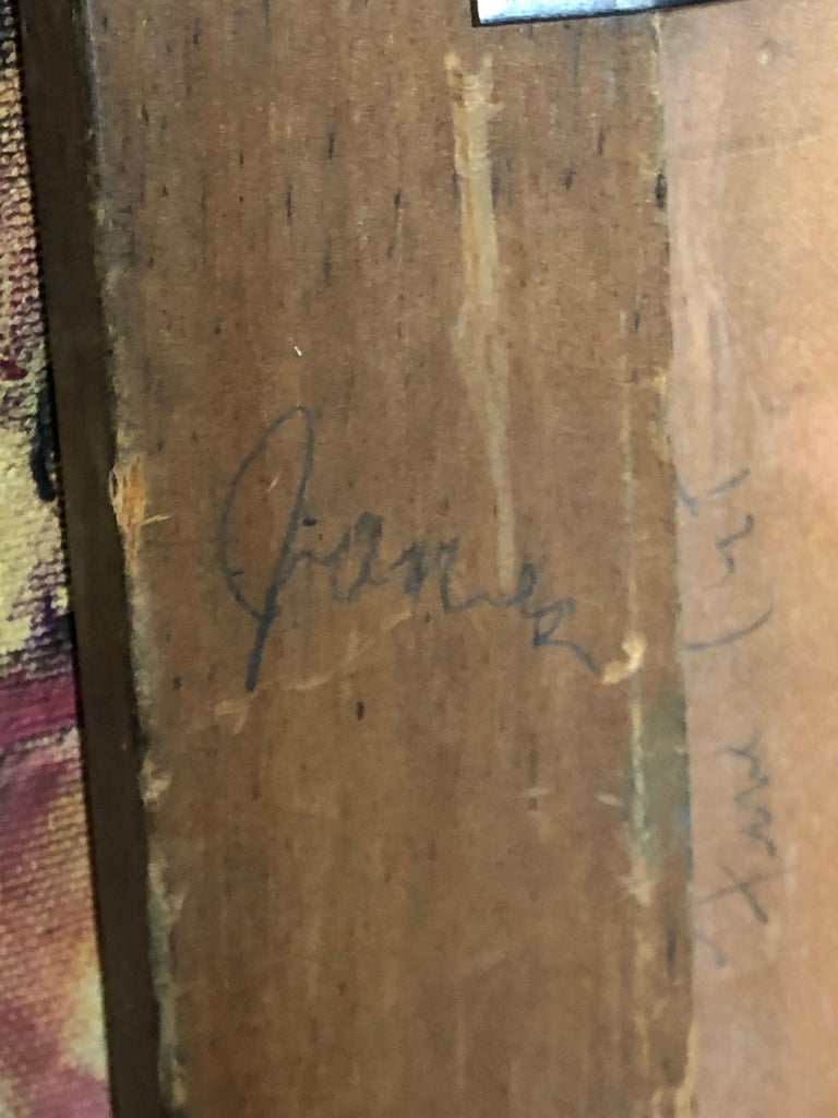 Donald Alvin Jarvis Abstract Modernist Painting Oil on Canvas For Sale ...