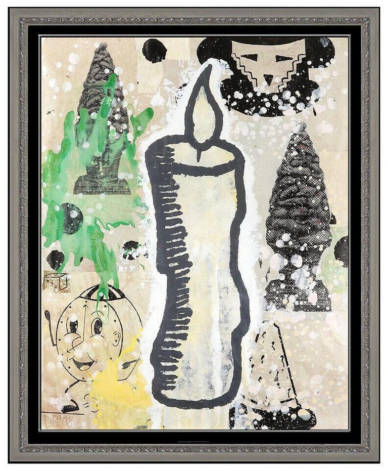 Donald Baechler - Donald Baechler Original Gouache Painting ...