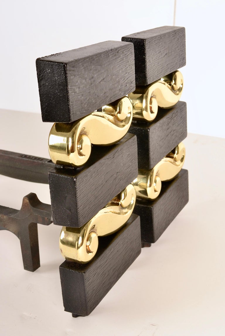 Donald Deskey for Bennett Co. Fireplace Tools and Andirons For Sale at ...