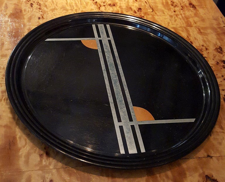 Donald Dohner Machine Age Westinghouse Micarta Tray Black For Sale at ...