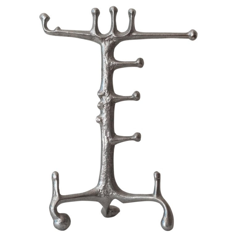 Donald Drumm Aluminum Sculpture Jewelry Stand For Sale at 1stDibs