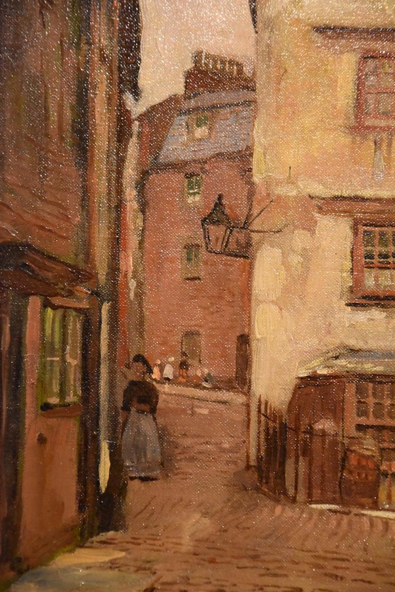 Donald Henry Floyd - Oil Painting by Donald Henry Floyd "A Quiet Street ...