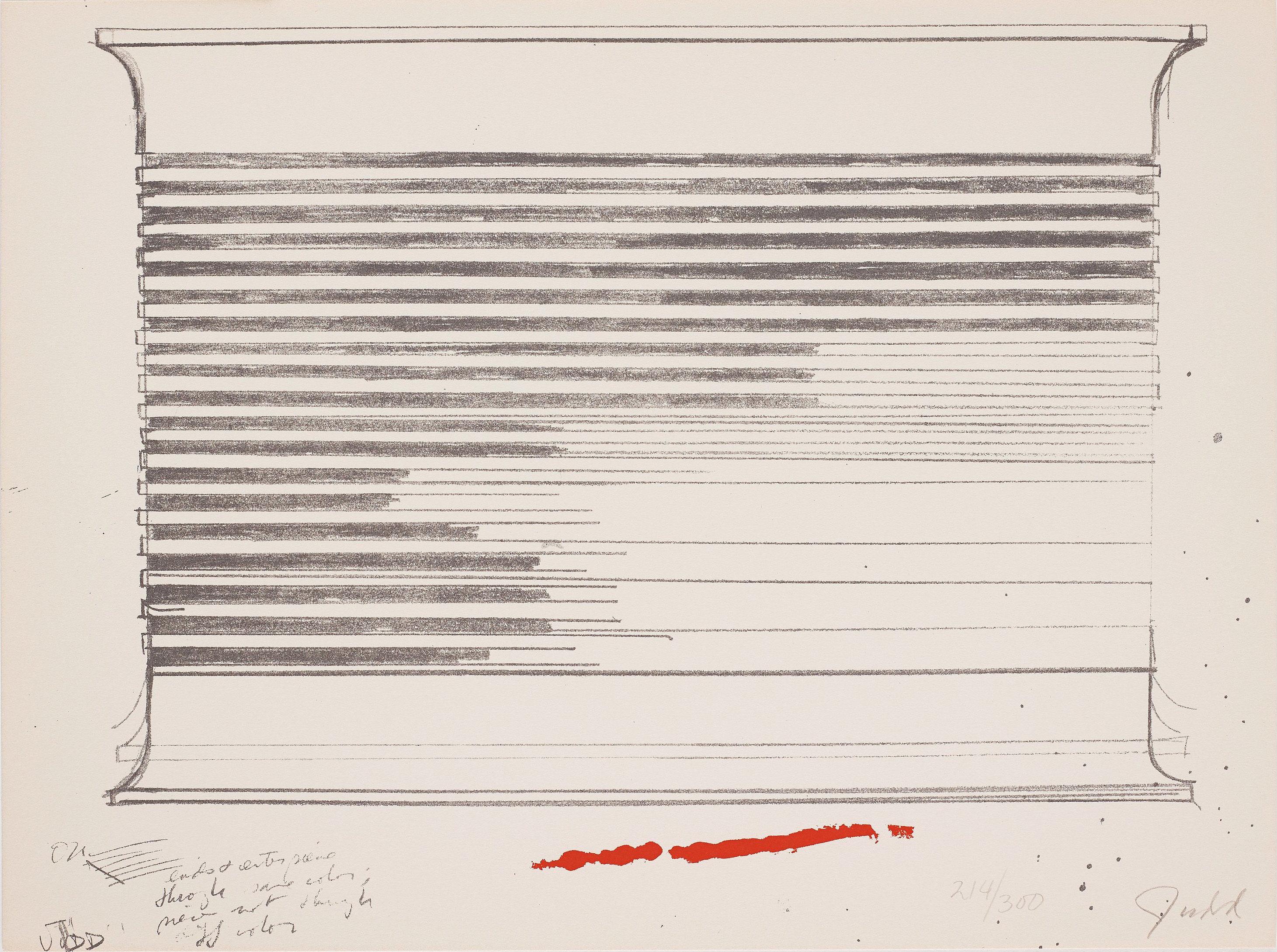 Donald Judd - Untitled -- Print, Lithograph, Minimalism, Geometric ...