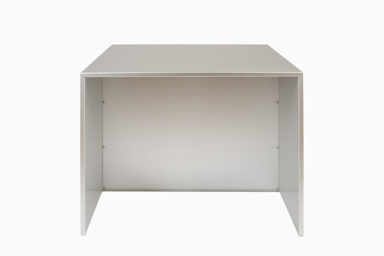 Donald Judd - Desk 56 Donald Judd Minamilst Desk Silver Aluminum For ...