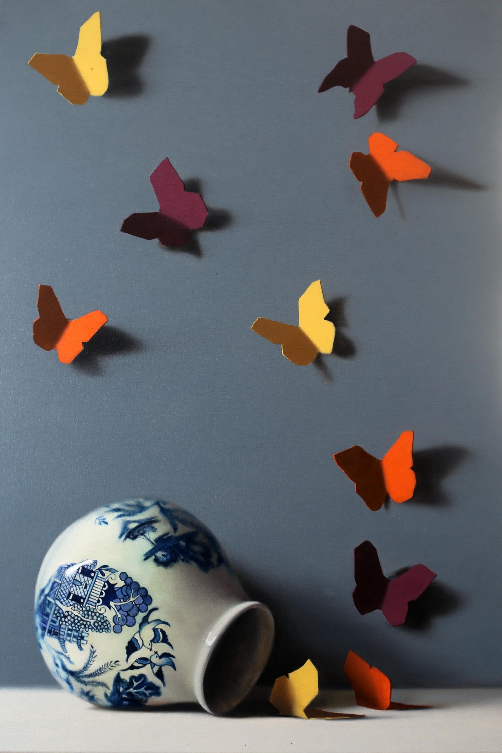 Donald Macdonald - The Butterfly Giver - original still life surrealism ...
