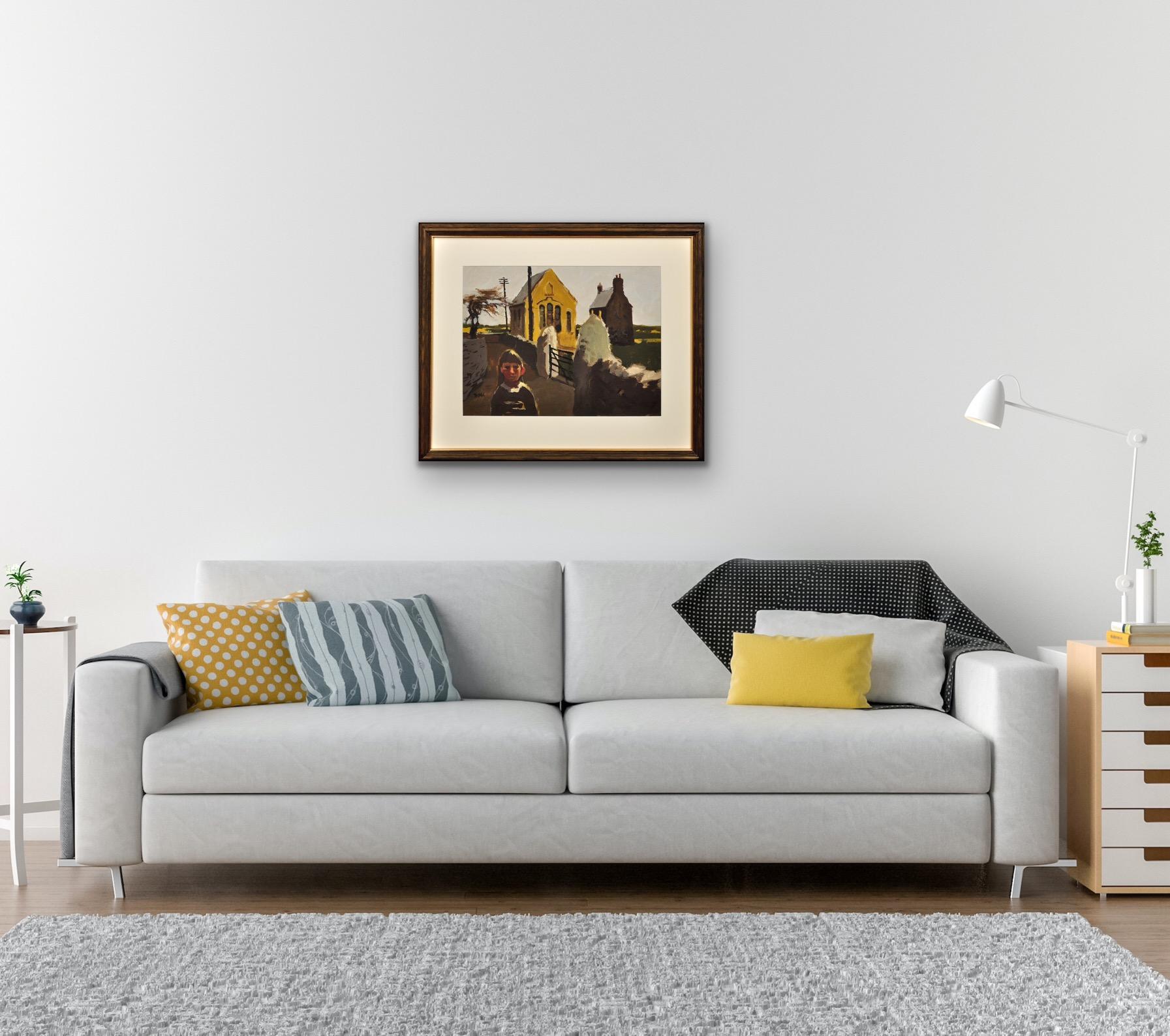 Donald McIntyre - Donald McIntyre. Girl and Chapel, North Wales. Modern ...