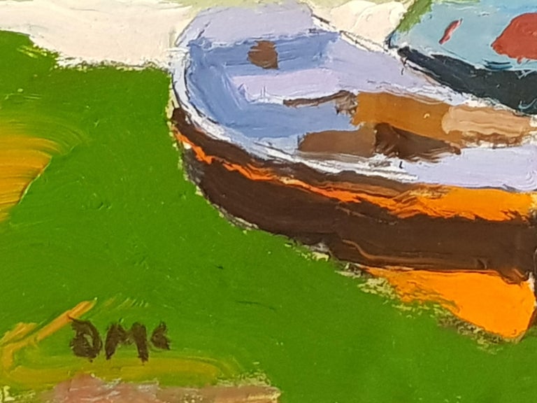 Donald McIntyre - 'Three Fishing Boats on the Shore', West coast of ...