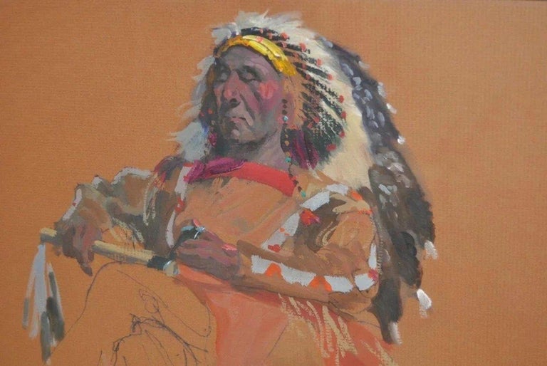 Donald "Putt" Putman "Old Chief" Original Painting, 20th Century at ...