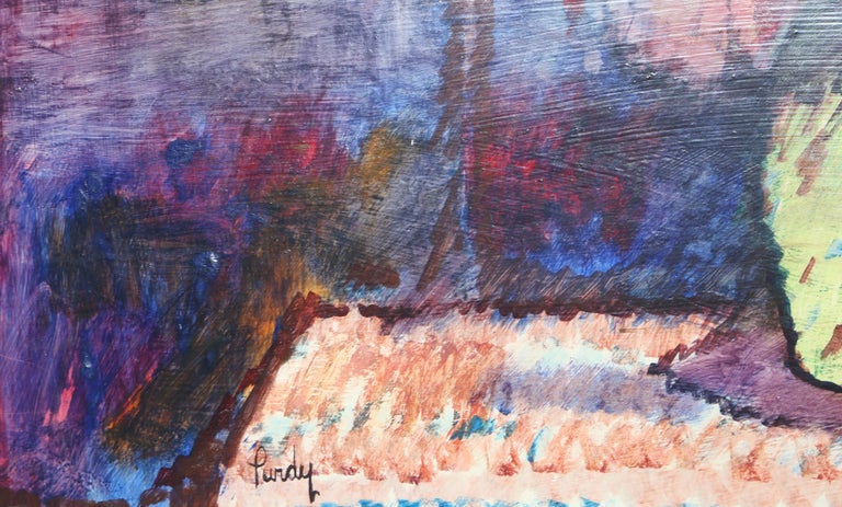 Donald Roy Purdy - Lady in Red, Framed Oil Painting by Donald Roy Purdy ...