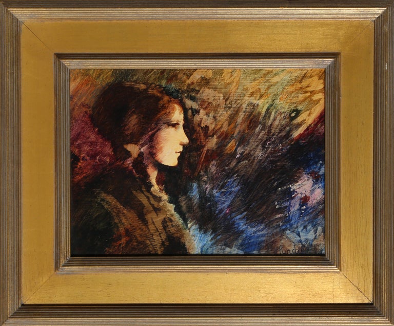 Donald Roy Purdy - Profile of a Young Girl, Painting by Donald Roy ...