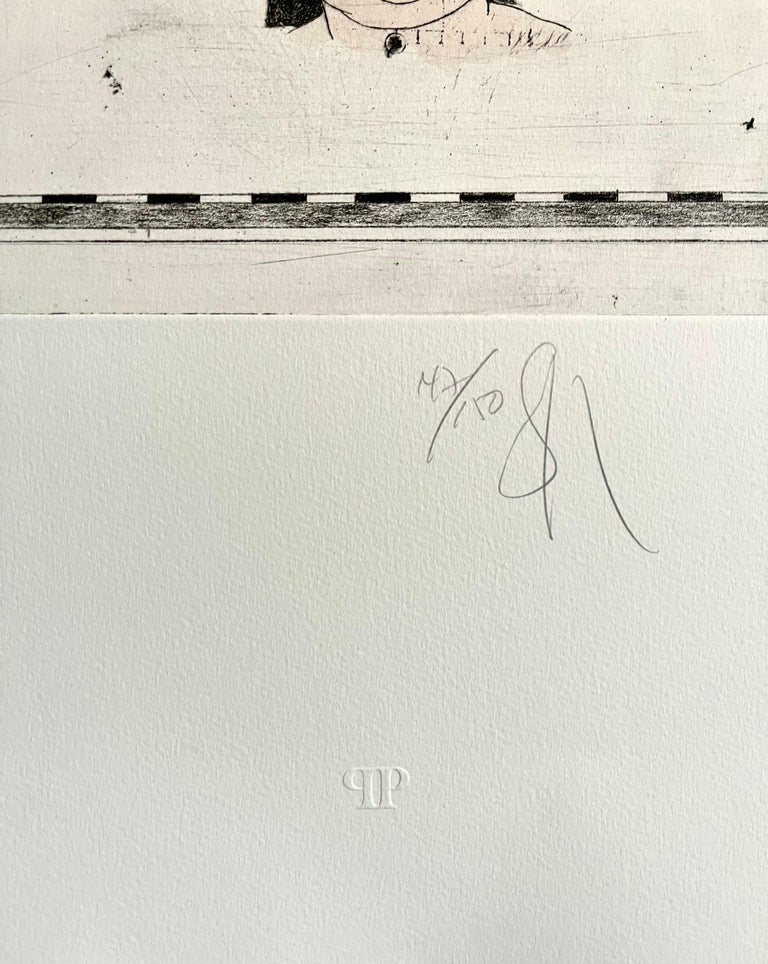 Donald Saff - Large Donald Saff Surrealist Pop Art Aquatint Etching ...