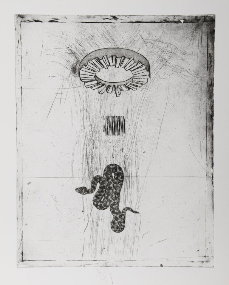 Donald Saff - Snake, Abstract Expressionist Etching by Donald Saff For ...