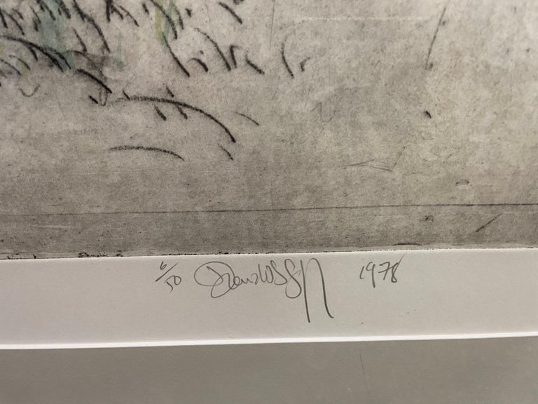 Donald Saff Signed Vintage Lithograph For Sale at 1stDibs