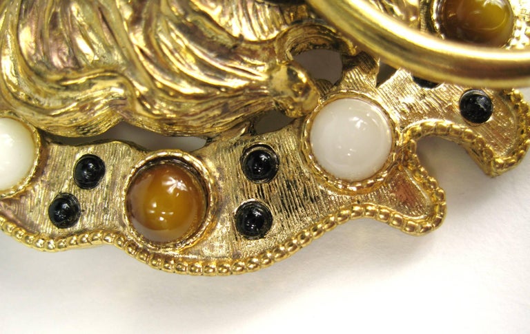 Donald Stannard "Lions Door" Cabochon Necklace Massive Piece For Sale ...