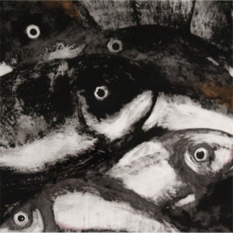 Donald Sultan Fish from Fruit and Flowers 1990 Signed Screenprint 59/ ...