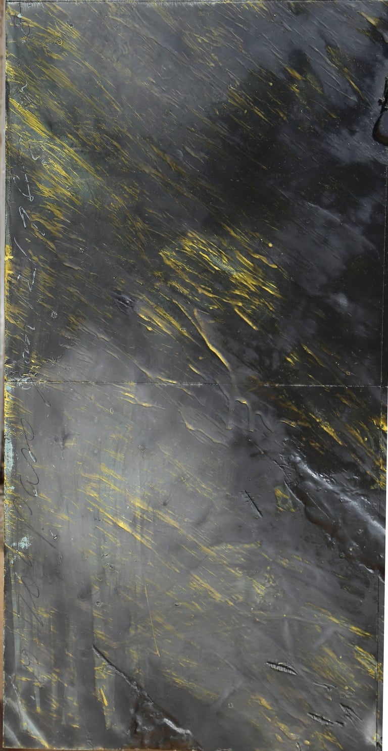 Donald Sultan - Two Dogs Pass, Large Four Part Abstract Painting by ...