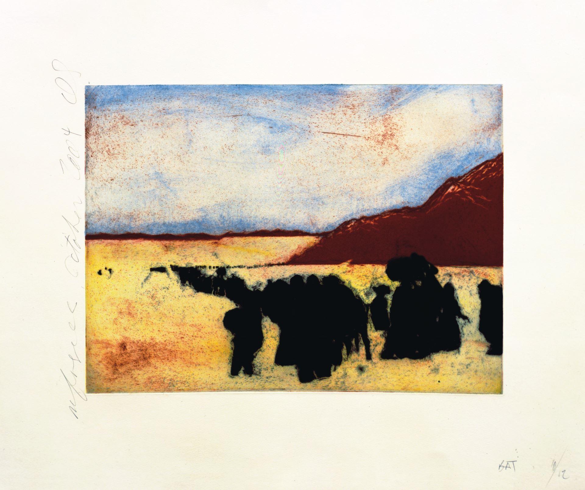 Donald Sultan - Red Trumpet at 1stDibs