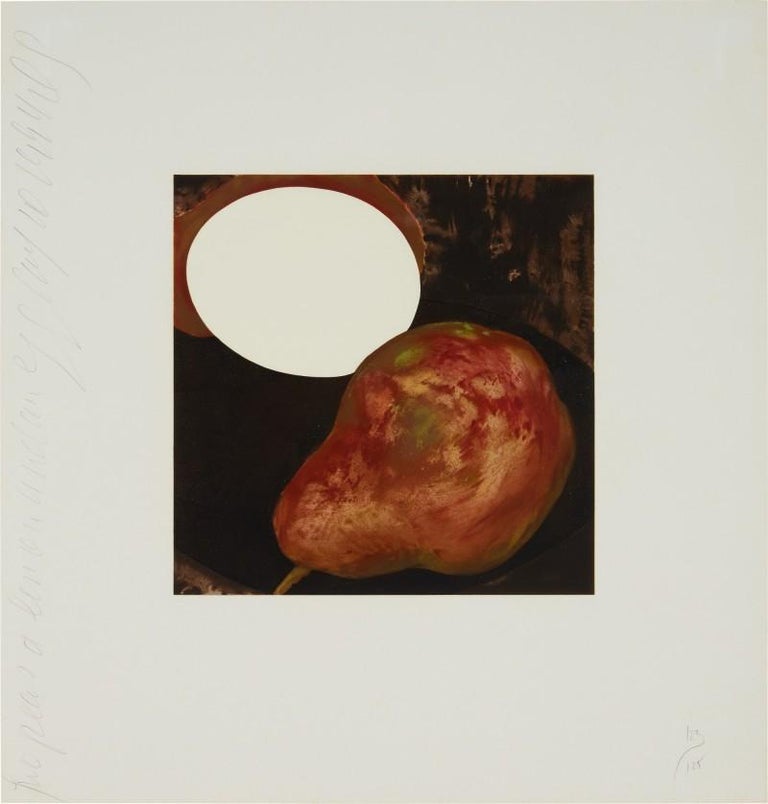 Donald Sultan - Deux poires, un citron et un œuf provenant de fruits et ...