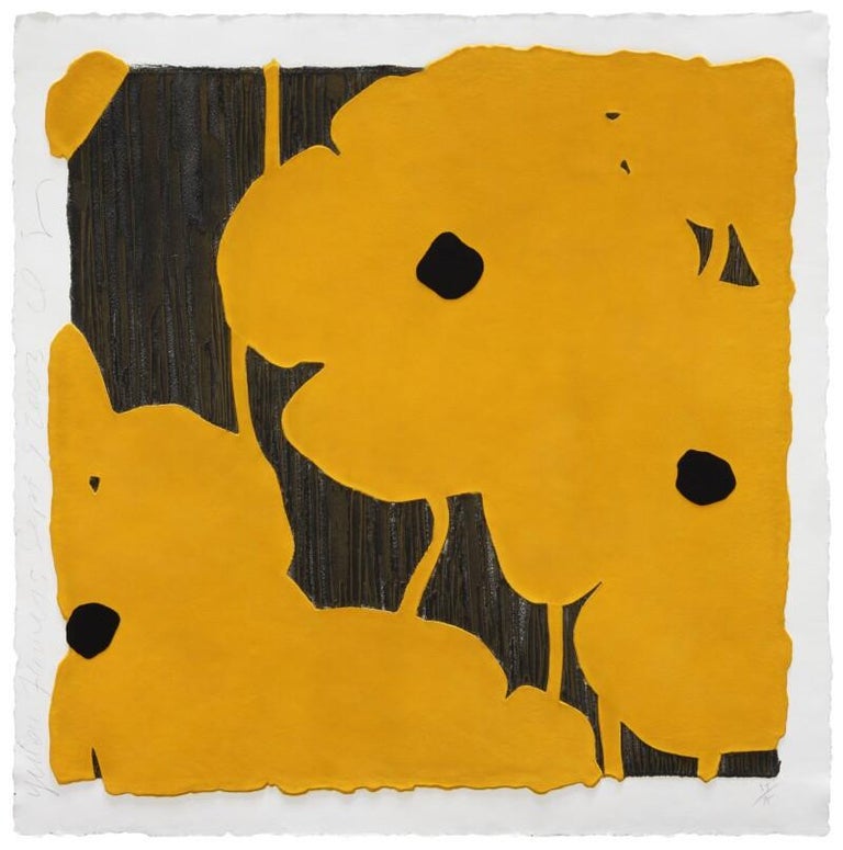 Donald Sultan - Yellow Flowers For Sale at 1stDibs
