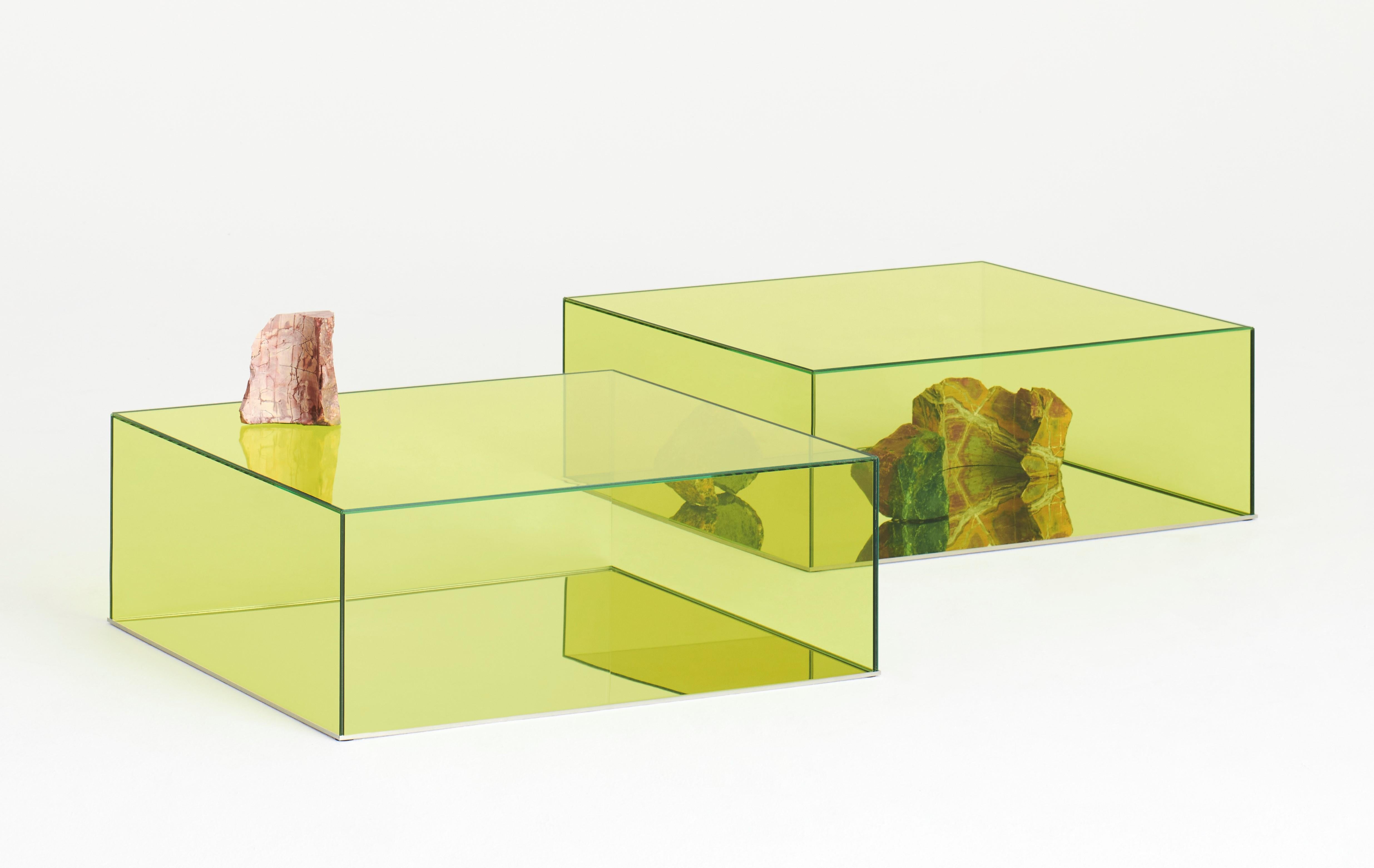 DONALD Transparent Coloured Glass Low Tables by Philippe Starck for ...