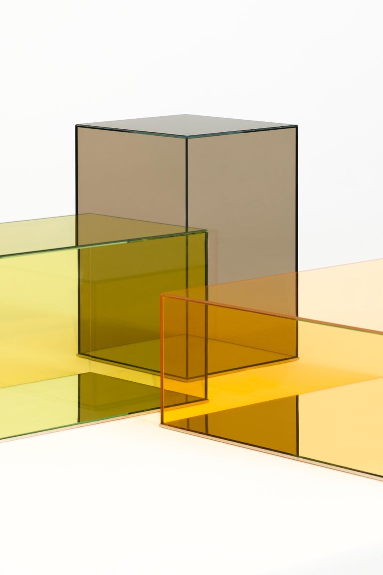 DONALD Transparent Coloured Glass Low Tables by Philippe Starck for ...