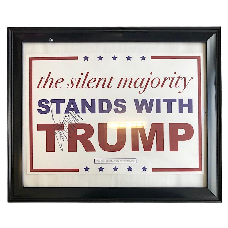 Donald Trump Autographed Poster at 1stDibs