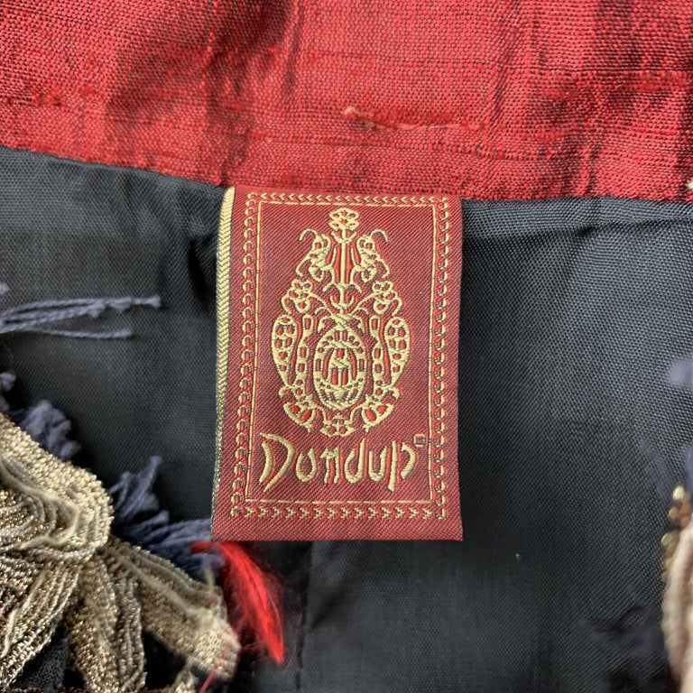 DONDUP Size S Navy Distressed Military Style Jacket at 1stDibs