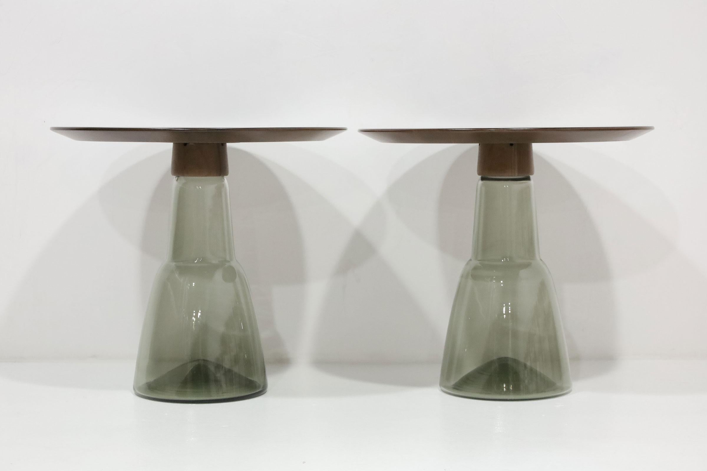 Donghia Beaker Venetian Glass End Table For Sale at 1stDibs