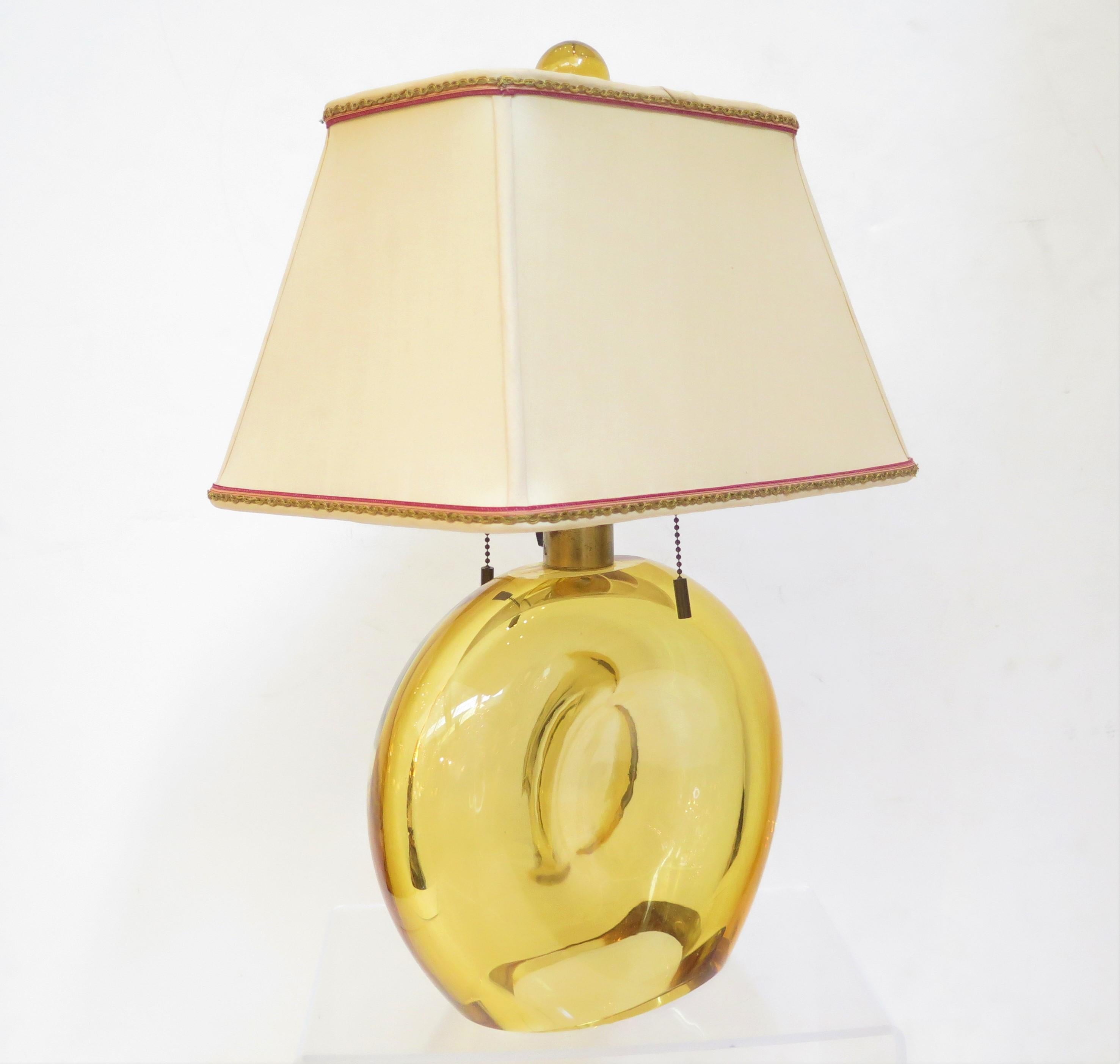 Donghia Venetian Glass "Alba" Table Lamp For Sale at 1stDibs